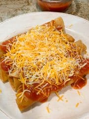 Corn Burritos with Red Sauce - Hot Rod's Recipes