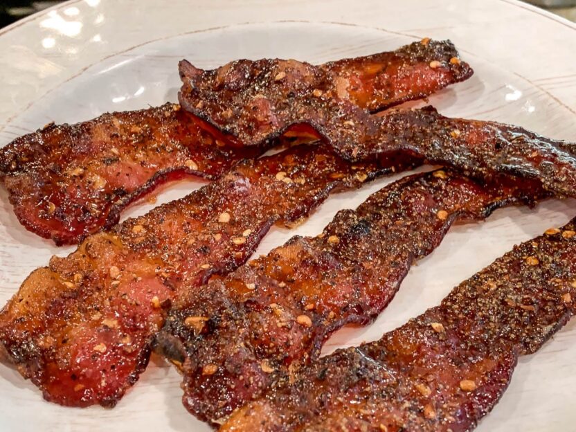 Sweet & Spicy Bacon (Candied Bacon) - Hot Rod's Recipes
