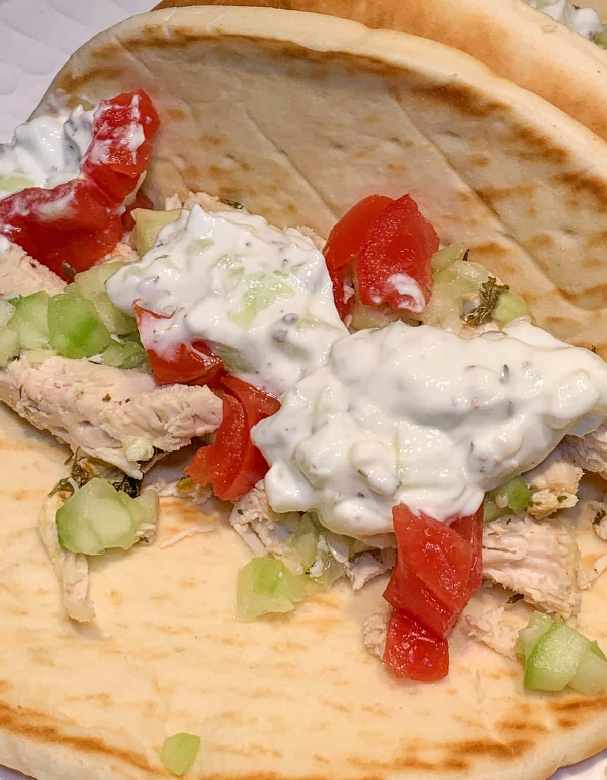 Grilled Chicken Gyros with Tzatziki Sauce - Hot Rod's Recipes