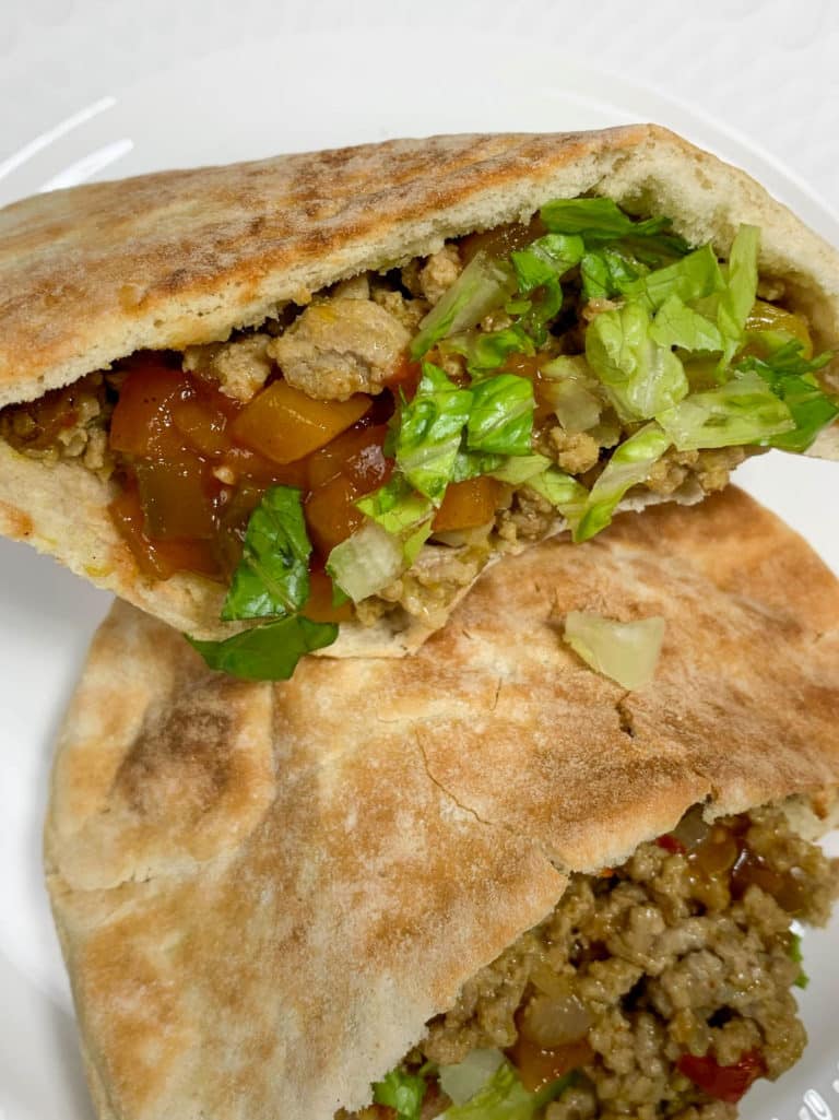 Spicy Turkey Pita Pockets - Hot Rod's Recipes
