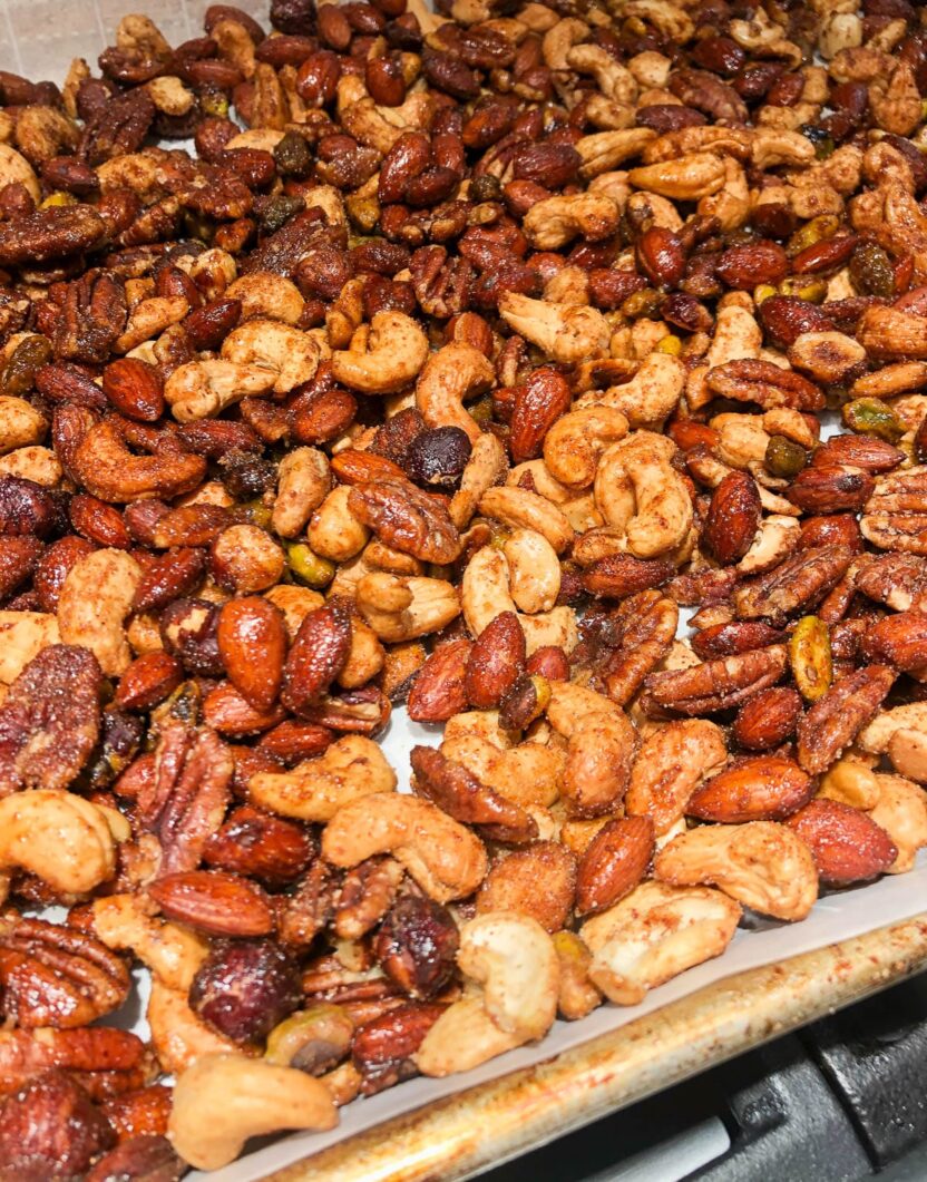 Sweet and Spicy Mixed Nuts - Hot Rod's Recipes