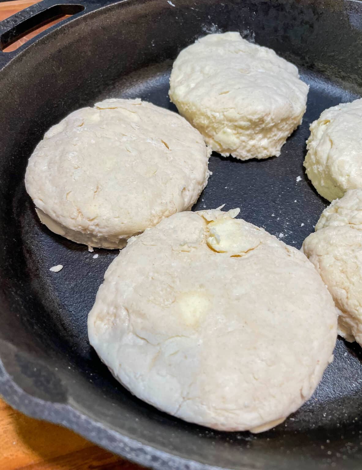 Cast Iron Skillet Buttermilk Biscuits - Hot Rod's Recipes
