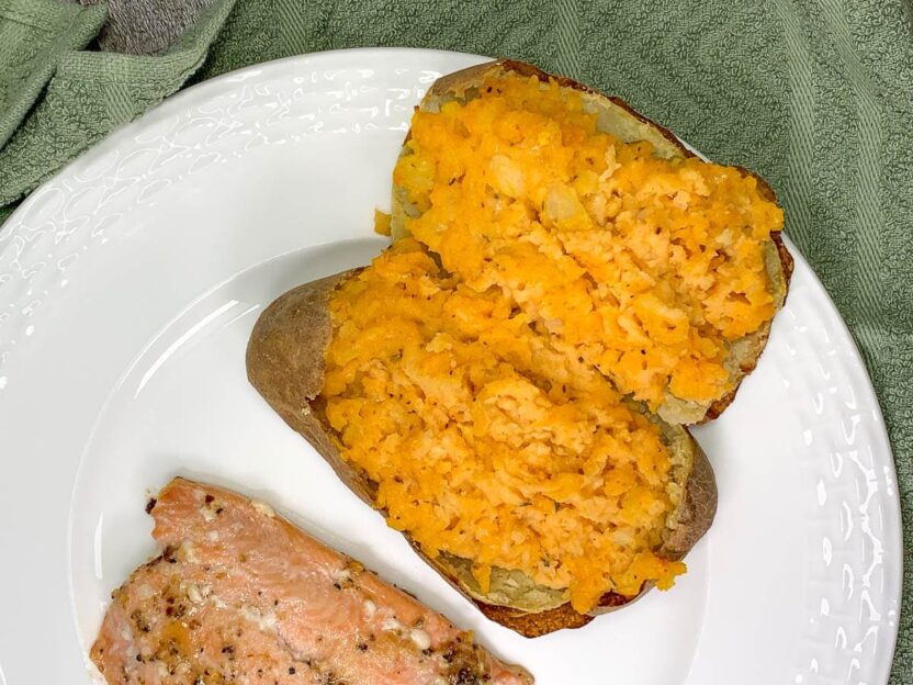 Twice Baked Pumpkin and Parmesan Potatoes - Hot Rod's Recipes