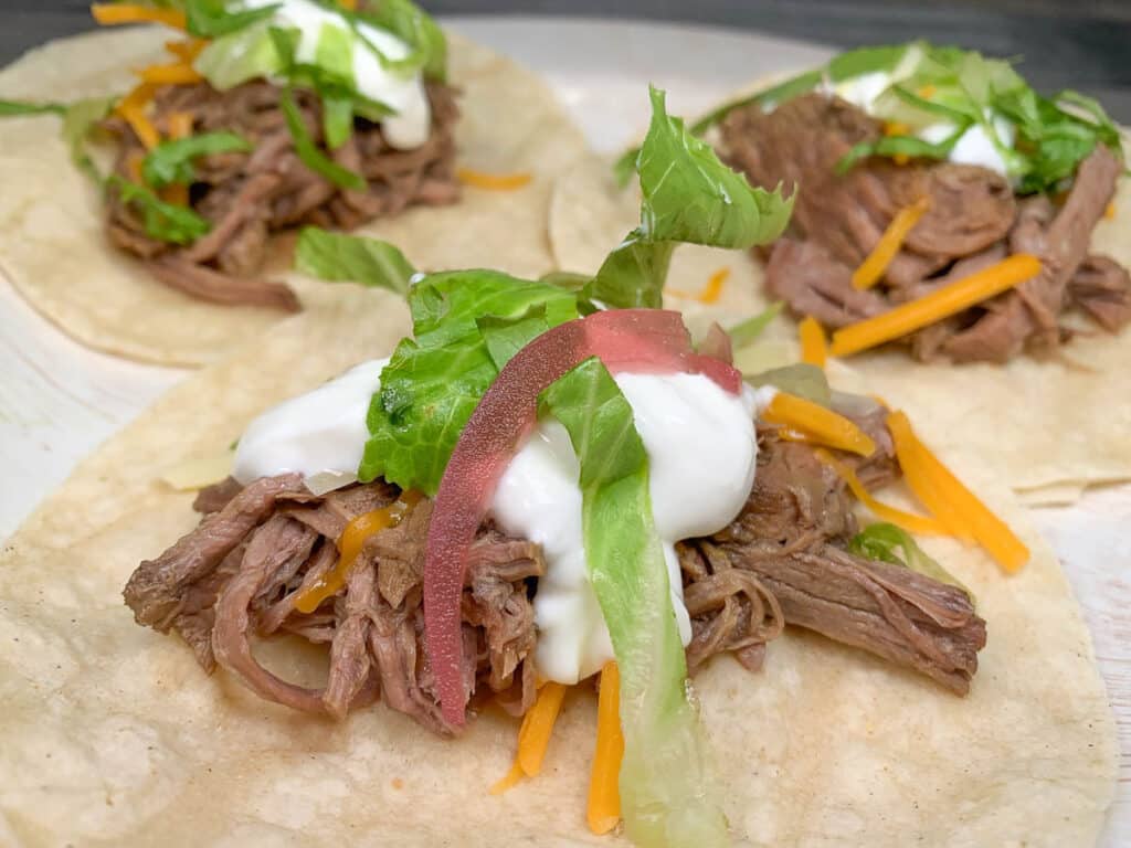 Diabetic Shredded Beef Tacos - Hot Rod's Recipes