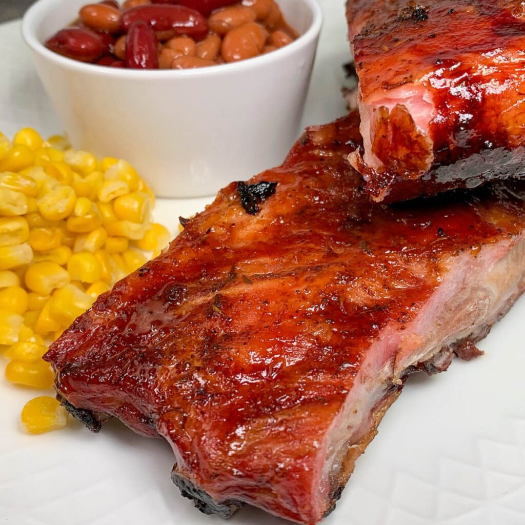 No Wrap Smoked St. Louis BBQ Ribs - Hot Rod's Recipes