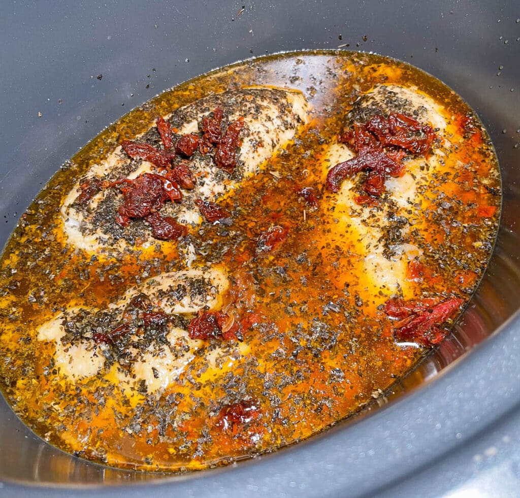 Slow Cooker Sun-Dried Tomato Chicken - Hot Rod's Recipes