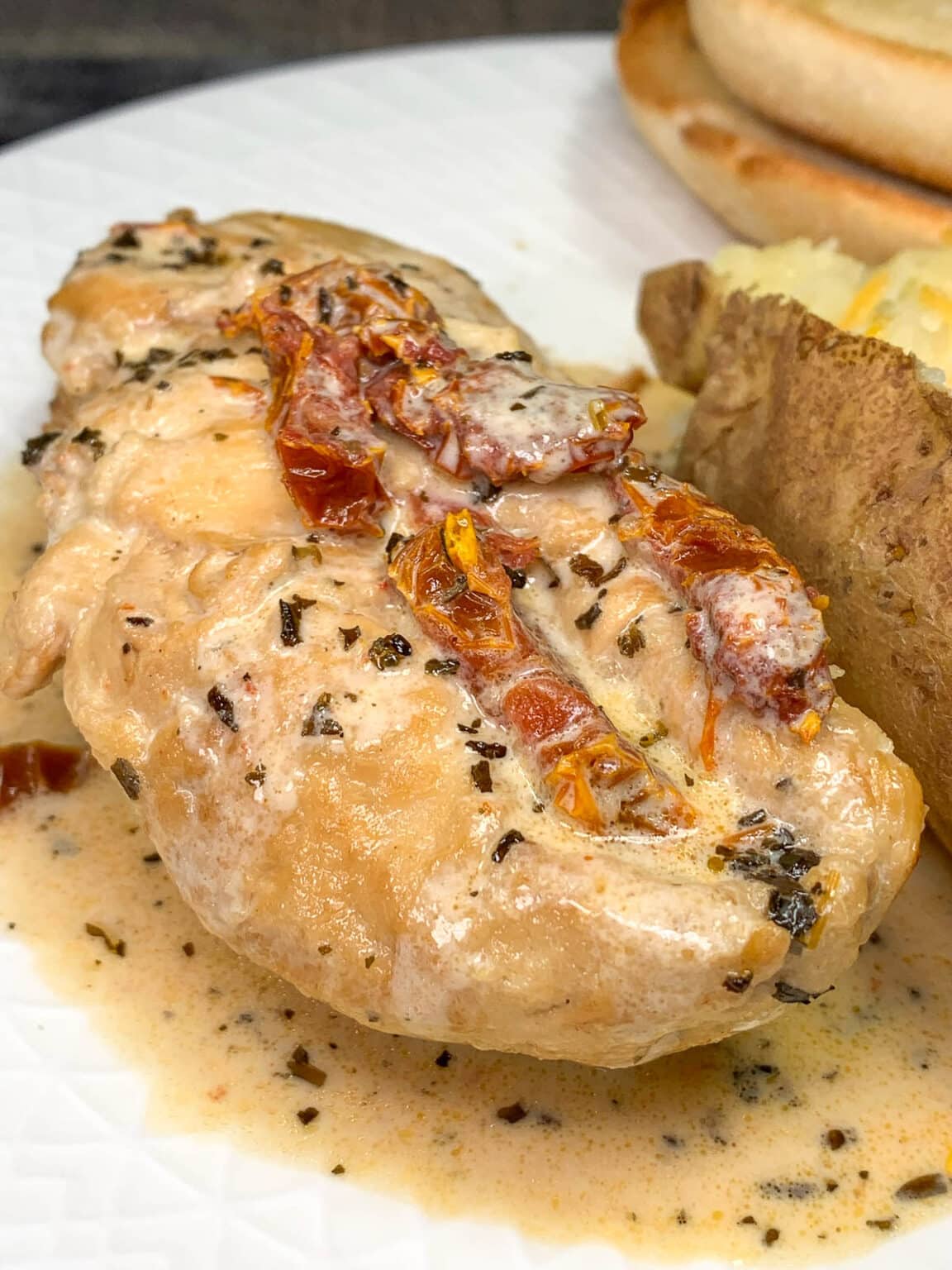 Slow Cooker Sun-Dried Tomato Chicken - Hot Rod's Recipes